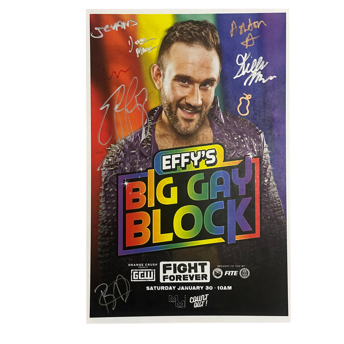 Fight Forever Effy’s Big Gay Block Signed Event Poster – Game Changer ...
