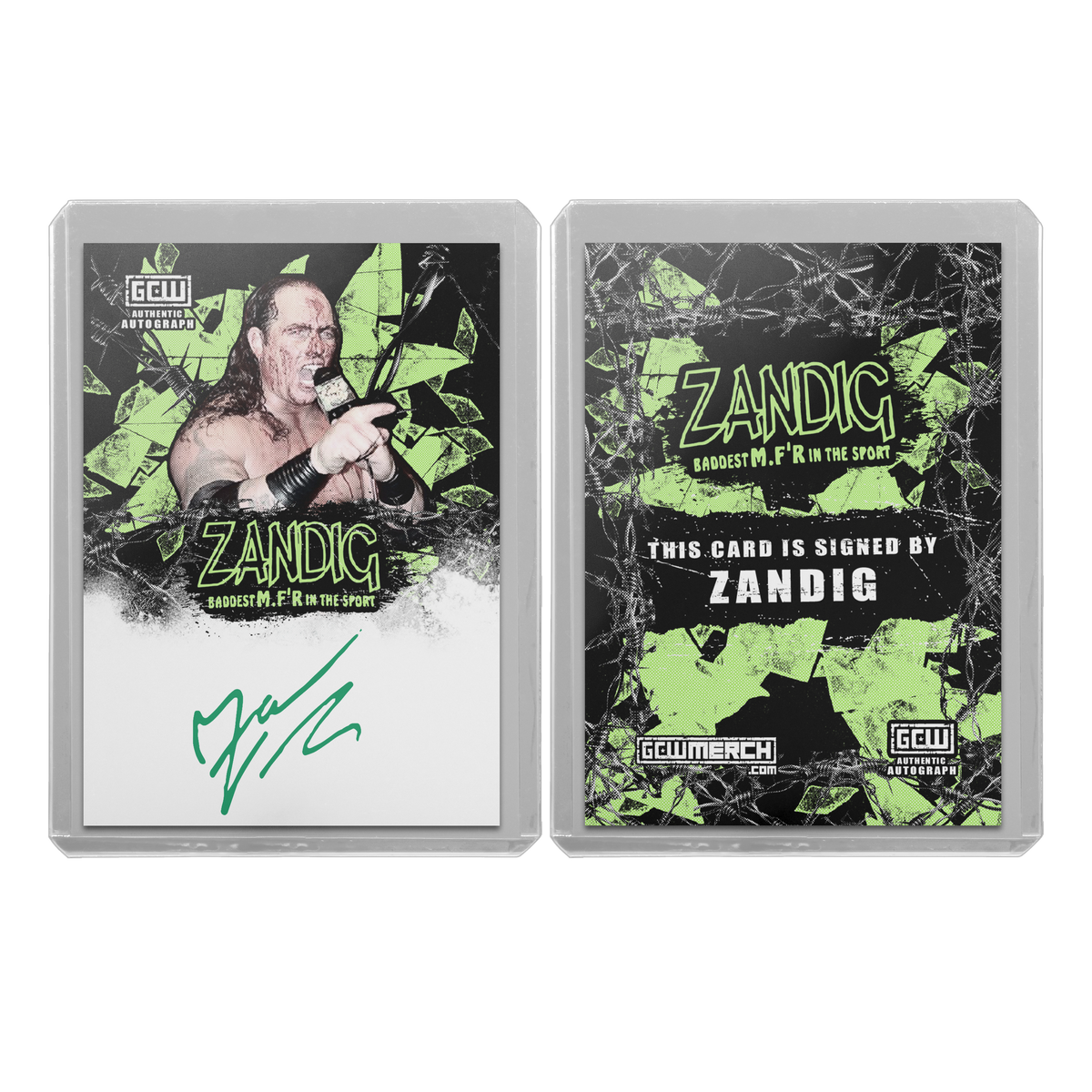 Zandig Autograph Card – Game Changer Wrestling