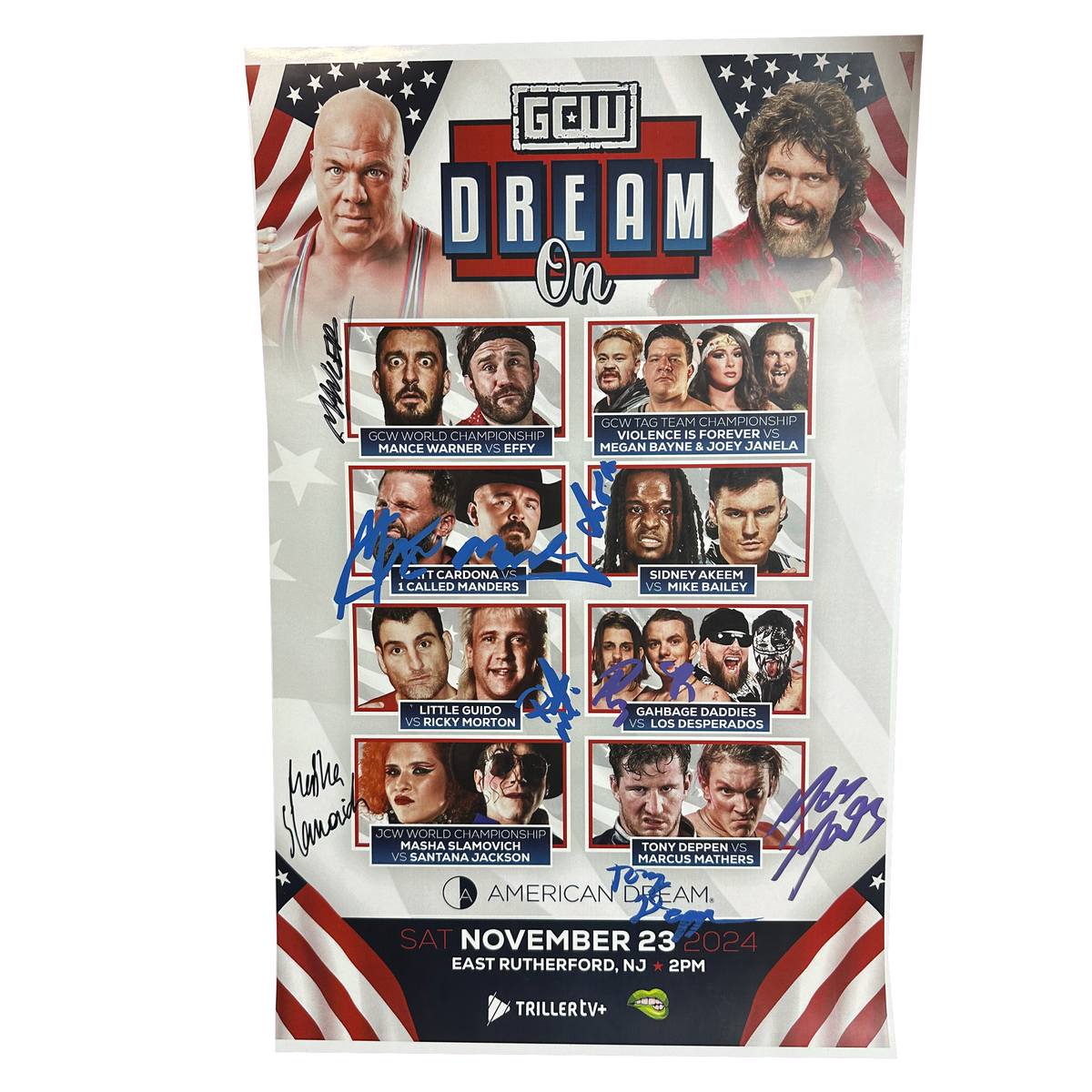 Dream On Signed Event Poster – Game Changer Wrestling