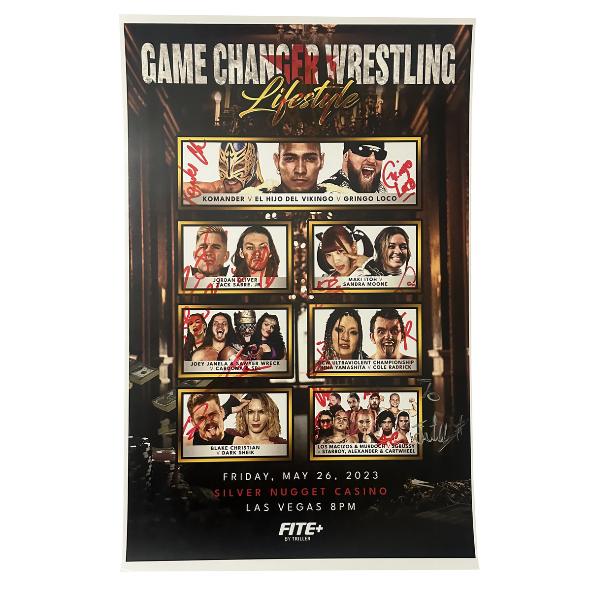 Lifestyle Signed Event Poster – Game Changer Wrestling