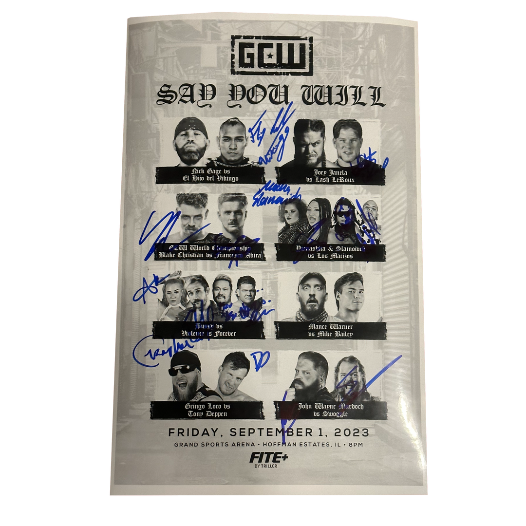 Signed Event Posters – Game Changer Wrestling