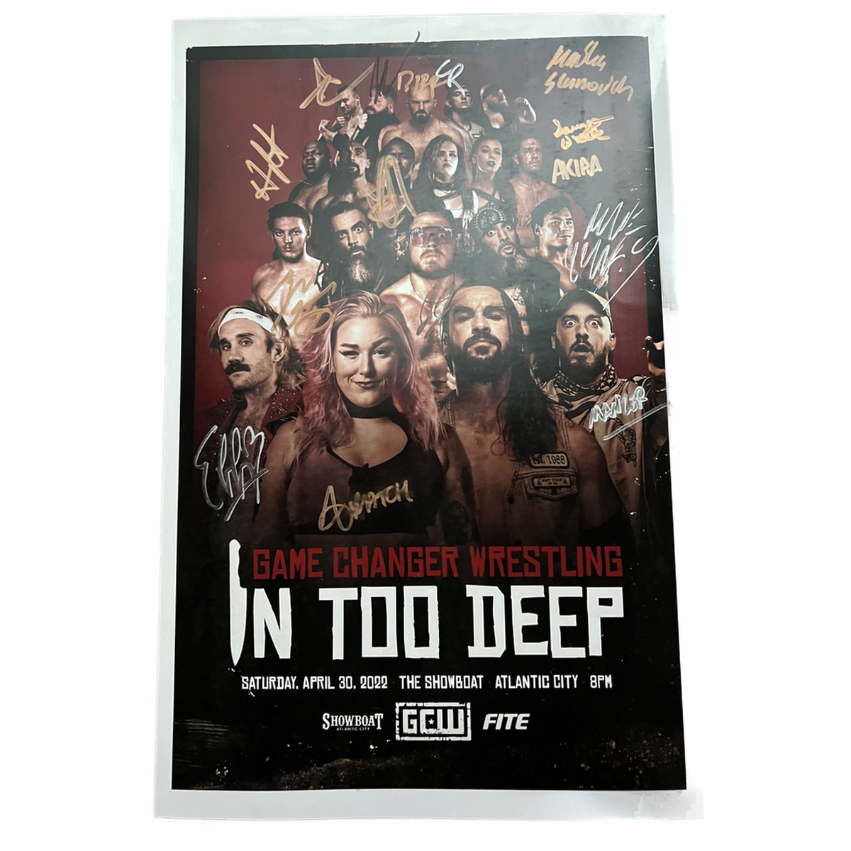 In Too Deep Signed Poster – Game Changer Wrestling