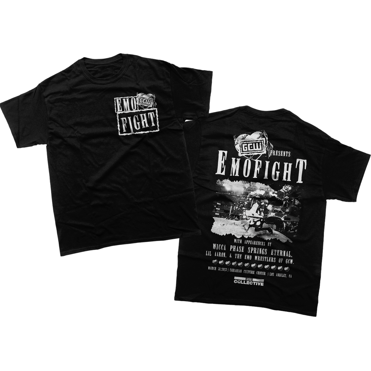 Collective 2023 Emo Fight Event Shirt – Game Changer Wrestling