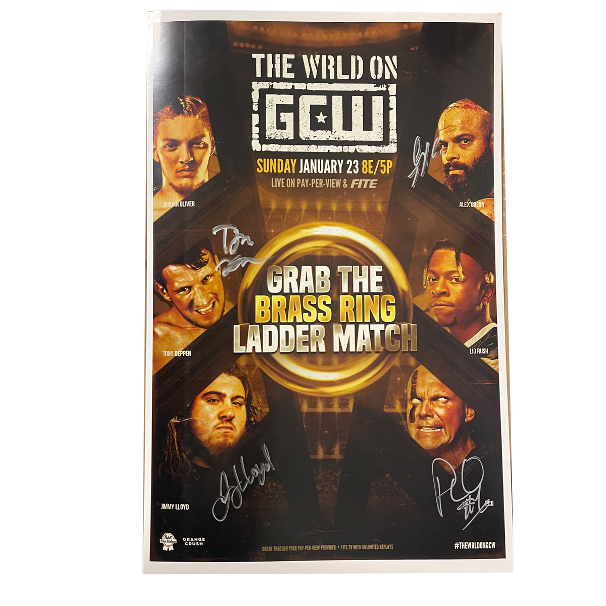 The Wrld on GCW Brass Ring Match Poster – Game Changer Wrestling
